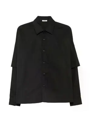 Imperial Layered-sleeve Shirt - Black