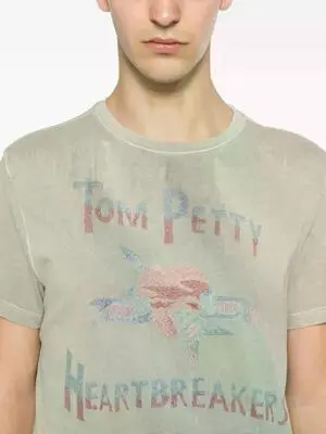 John Varvatos Logo-embroidered T-shirt