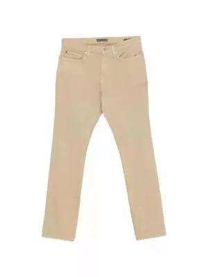 John Varvatos Belt-loop Logo-patch Jeans - Neutrals