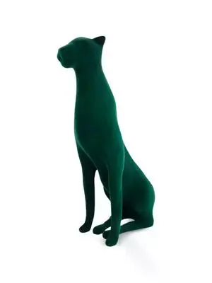 CANDYSLAB Flock-finish Panther Sculpture - Green