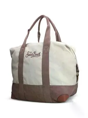 MC2 SAINT BARTH Logo-embroidered Canvas Tote Bag