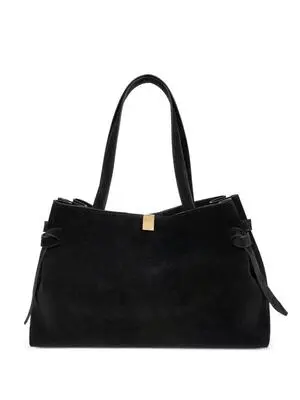 Yuzefi Gyoza Suede Tote Bag - Black