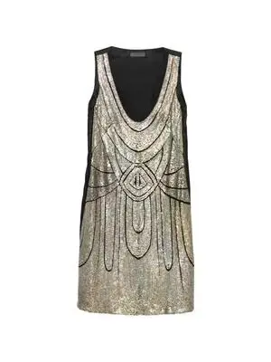 Alberta Ferretti Embellished Mini Dress