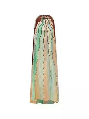 KOSE Julia Abstract Print Halterneck Dress