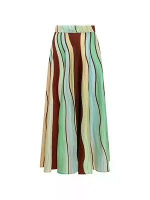 KOSE Thetis Wavy-print Skirt