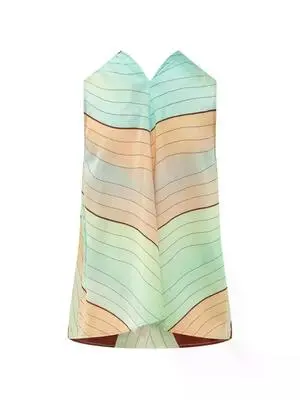 KOSE Beatrice Twist Detail Halter Neck Top