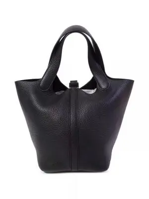 HERMÈS Hermès PM Picotin Clemence-Leather Tote Bag
