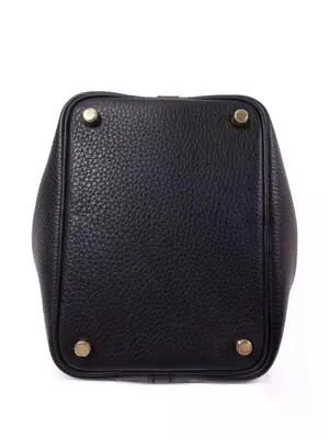Hermès Pm Picotin Clemence-leather Tote Bag - Black