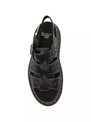 Dr. Martens Wrenlie Flower-embossed Buckled Sandals