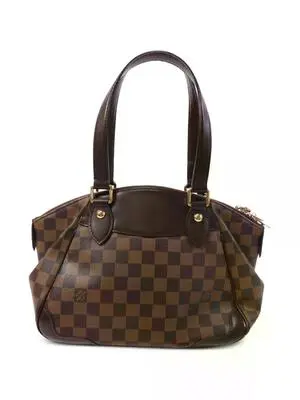 LOUIS VUITTON Verona Pm Damier Canvas Tote Bag - Brown