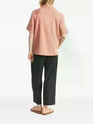 Maison Kitsuné Resort Striped Short-sleeve Shirt