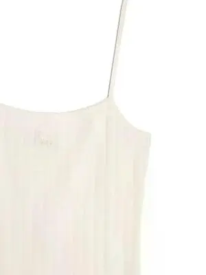 Maison Kitsuné Logo-print Ribbed Top