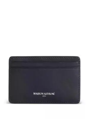 Maison Kitsuné Paris Logo-print Leather Cardholder