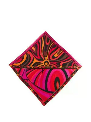 Emilio Pucci Iride And Marmo-print Silk Carr - Pink