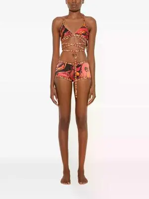 Emilio Pucci Printed Silk Satin Boxer Shorts