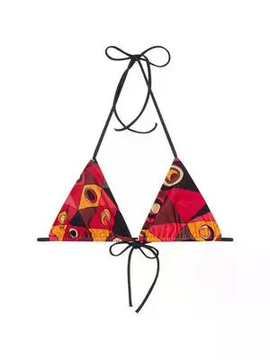 Emilio Pucci Geometric Print Triangle Bikini