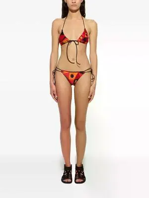 Emilio Pucci Geometric Print Triangle Bikini