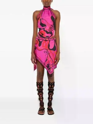 Emilio Pucci Orchidee Silk Twill Skirt