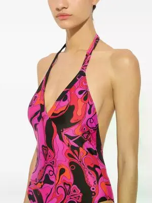 Emilio Pucci Orchidee Print One-piece Swimsuit