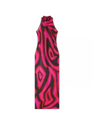 Emilio Pucci Labirinto Print Long Fitted Dress