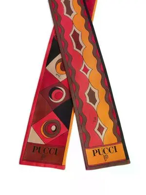 Emilio Pucci Geometric-print Scarf - Red