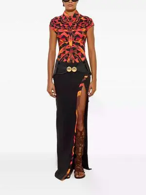 Emilio Pucci Manuba-print Ruched Blouse