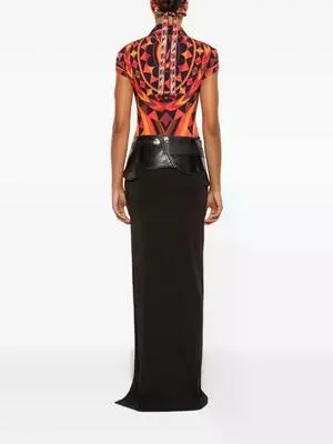 Emilio Pucci Manuba-print Ruched Blouse