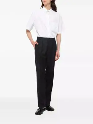 MAISON MARGIELA Pleated Virgin Wool Twill Trousers