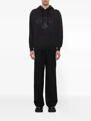 VOWELS Long-sleeve Logo-detail Hoodie