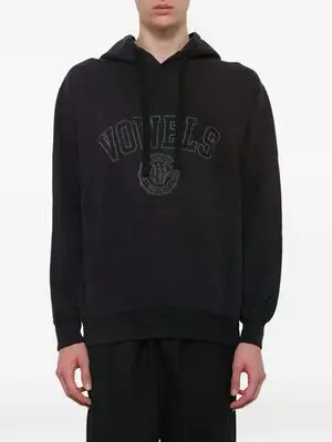 VOWELS Long-sleeve Logo-detail Hoodie