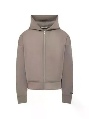 ENTIRE STUDIOS Scuba Texture Zip-up Hoodie - Neutrals
