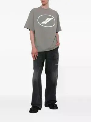 We11Done Round-neck Logo-detail T-shirt