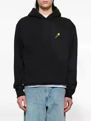 VOWELS Floral Embroidered Hoodie