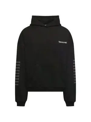 We11Done Graphic Print Hoodie - Black
