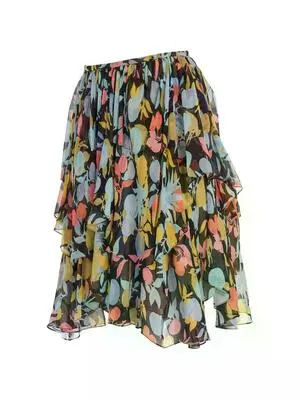 Chloé Ruffled Floral Print Skirt