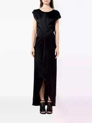 Balenciaga Crinkled Effect Open-back Dress