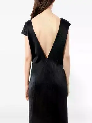 Balenciaga Crinkled Effect Open-back Dress