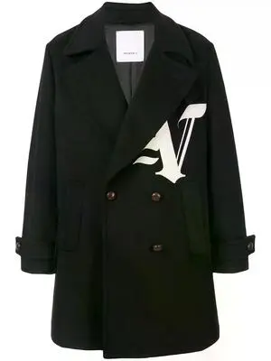PORTS V Double Buttoned Logo Coat