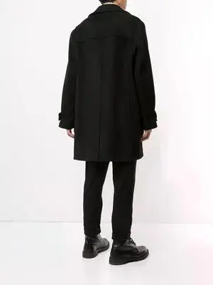 PORTS V Double Buttoned Logo Coat
