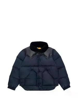 FORTELA Shearling Collar Jacket - Blue