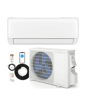 VEBREDA 12000 Btu 115v 22 Seer2 Wifi Enabled Mini Split Heat Pump - Open White