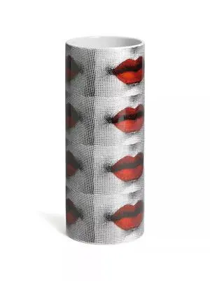 FORNASETTI Mouth-illustration Vase