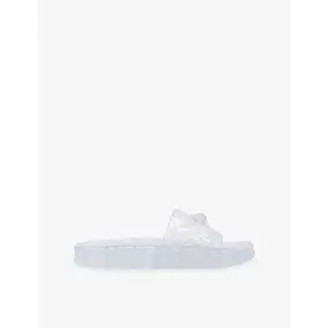 Kurt Geiger Meena Jelly Slides With Eagle Head Embellishment