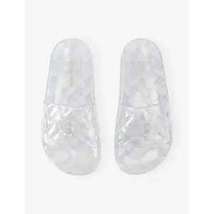 Kurt Geiger Meena Jelly Slides With Eagle Head Embellishment