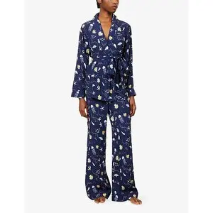 IT'S 9PM X Oceanus Rizzo Sealife Smoking Woven Pyjama Set