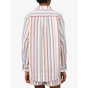 IT'S 9PM X Oceanus Jessie Stripe-print Cotton Pyjama Set