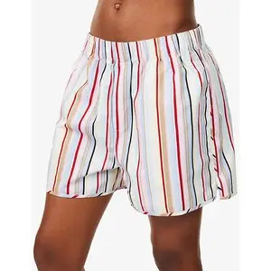 IT'S 9PM X Oceanus Jessie Stripe-print Cotton Pyjama Set
