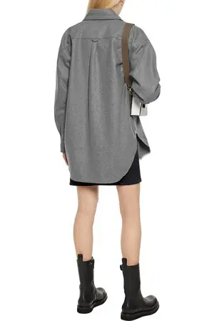 Acne Studios Sarwin Oversized Wool-blend Flannel Shirt