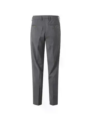 MYTHS Pleated Pressed-crease Trousers