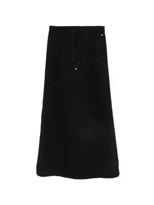 Herno Drawstring Waist Maxi Skirt - Black